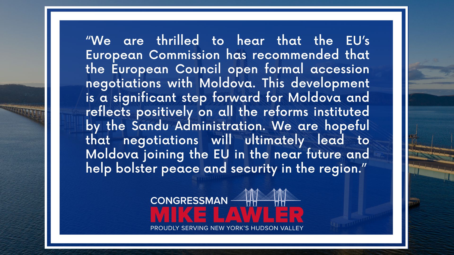 REPS. LAWLER AND ROSS ISSUE JOINT STATEMENT ON EUROPEAN COMMISSION ...