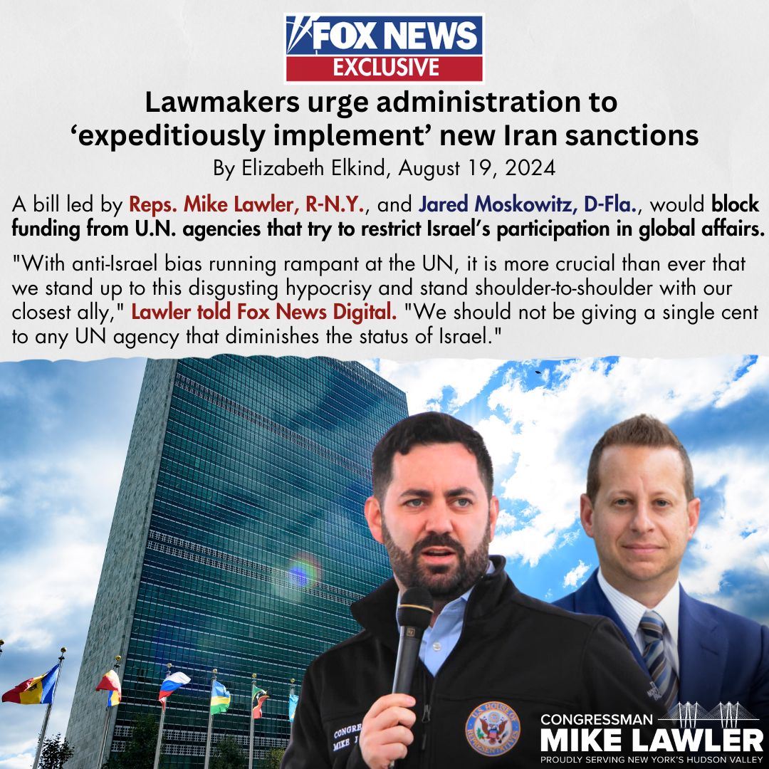 Fox News: Bipartisan lawmakers put UN on notice over 'rampant anti-Israel bias' | Congressman ...